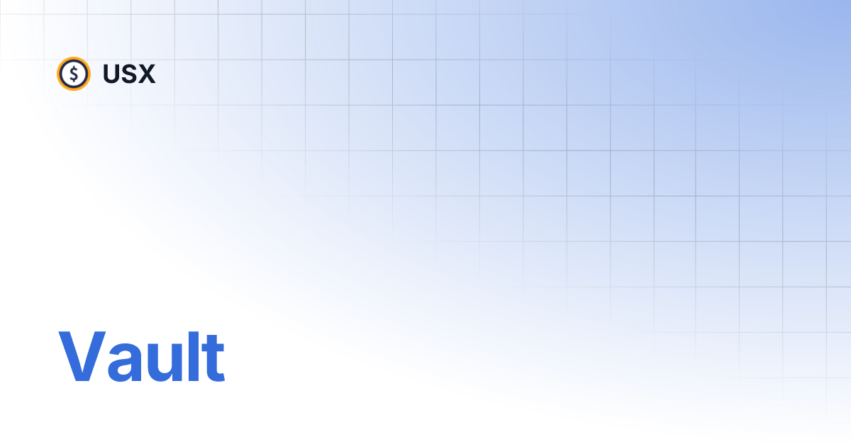 Vault | USX